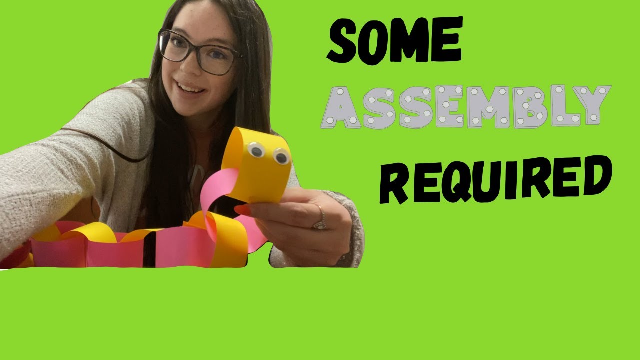 Some Assembly Required: Paper Chain Worms - YouTube