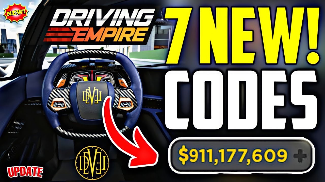 ⚠️UPDATE! CODES⚠️DRIVING EMPIRE ROBLOX REDEEM CODES 2024 - DRIVING ...