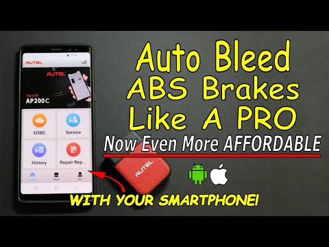 Auto Bleed ABS Brakes With Your Smartphone. Autel AP200C Scan  Service Tool - Even More Affordable.