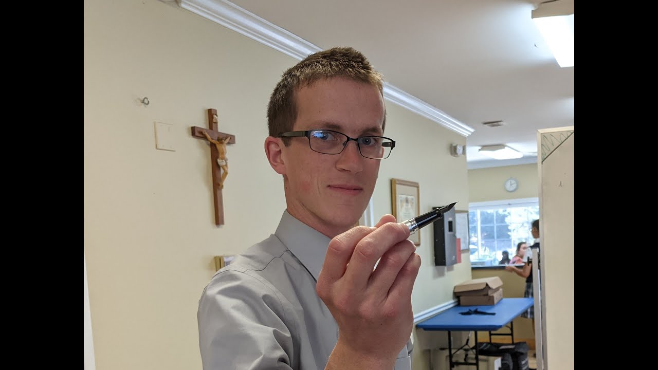 Mr. Cornwell Writes with a Fountain Pen