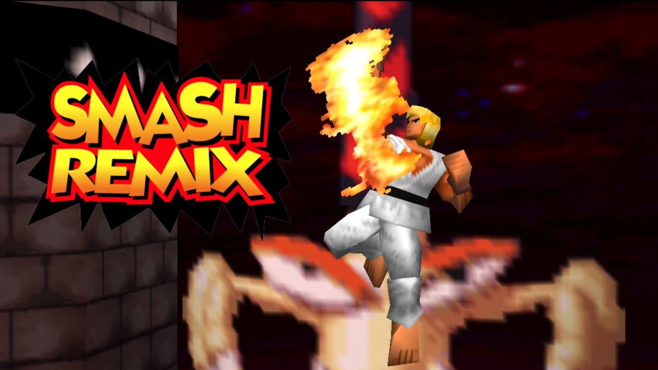 Smash Remix HD Textures Brawl 1P Mode Very Hard Ken Full Screen 16:9 ...