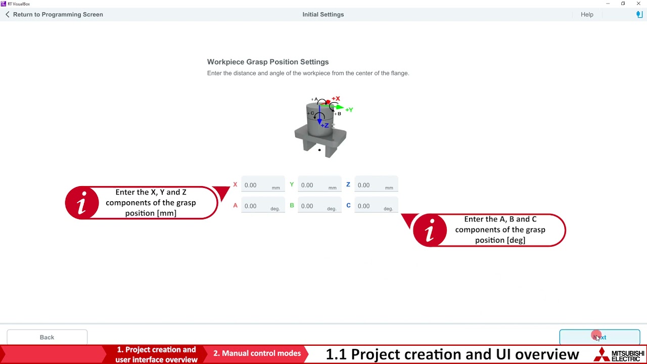 How to program MELFA ASSISTA in RT VisualBox software Project creation ...