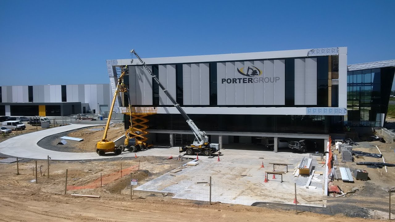 Porter Group Global Construction Timelapse by Shade Systems - YouTube
