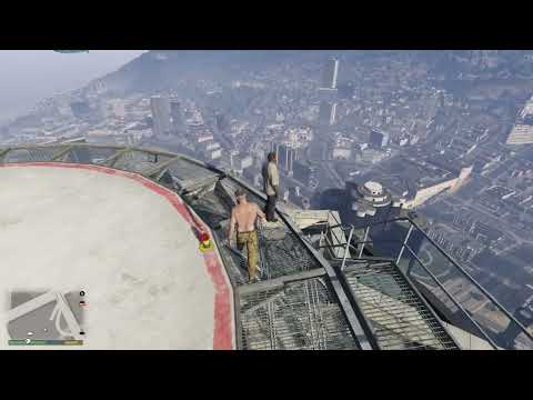 GTA V Franklin knocks out Trevor