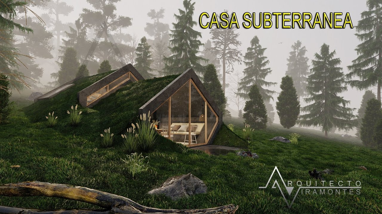 CASA SUBTERRÁNEA 4X8 METROS (MIMETIZACION EN ARQUITECTURA) - YouTube