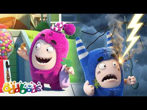 Pogo Hunts for Luck! Newt's Lucky Clover! 🍀 | Oddbods Full Episode | Funny Cartoons for Kids