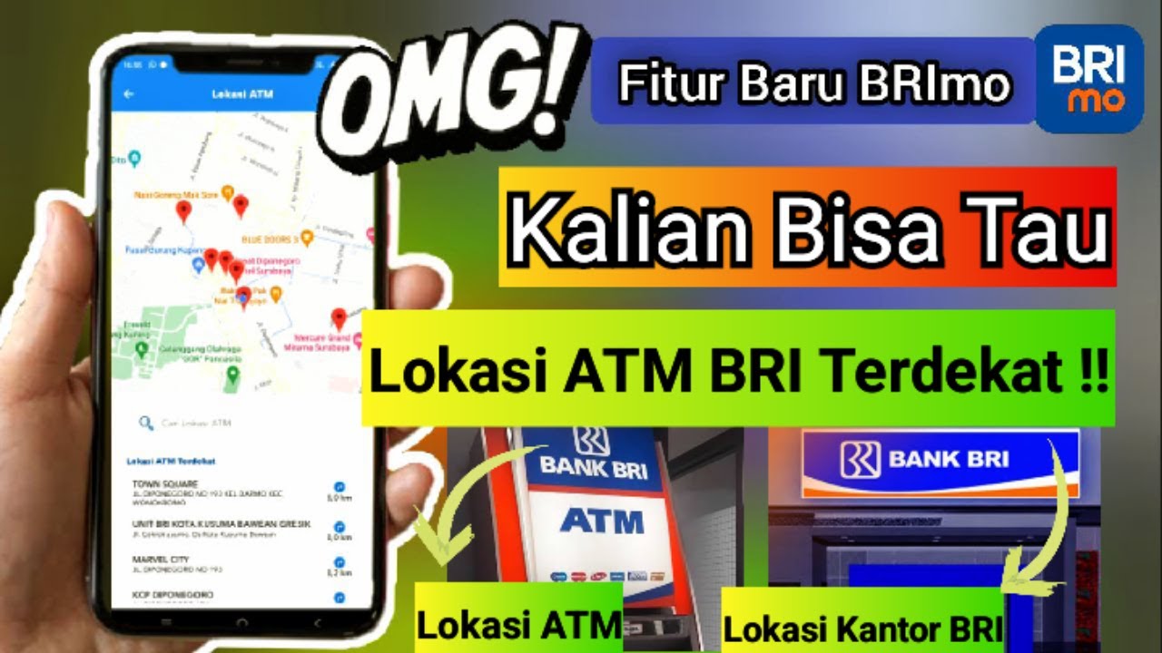 Cara Cek Lokasi Kantor BRI dan ATM BRI terdekat || Fitur Baru BRImo ...
