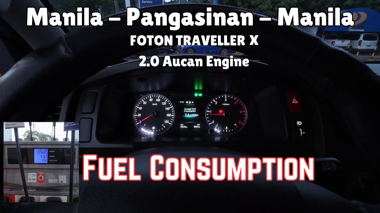 FOTON TRAVELLER 2.0 DIESEL ENGINE FUEL CONSUMPTION | MATIPID NGA BA ITO ...