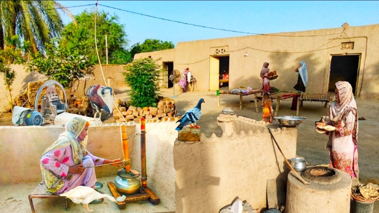 Morning Routine of Village Woman | Village Life Pakistan|Cooking ...