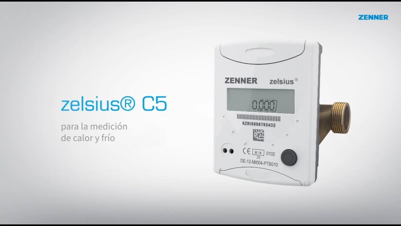 Contador para la medición de calor y frío zelsius C5 de ZENNER - YouTube
