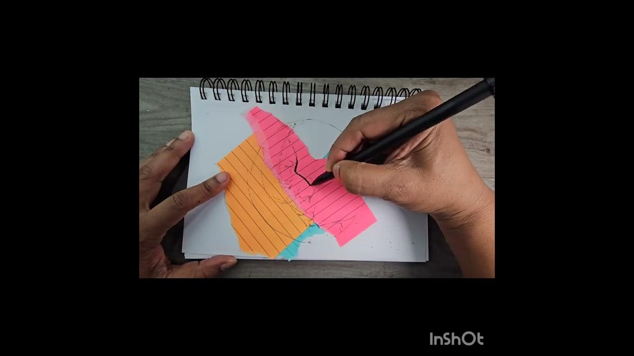 How to draw on sticky notes of different colors ! #8 - YouTube