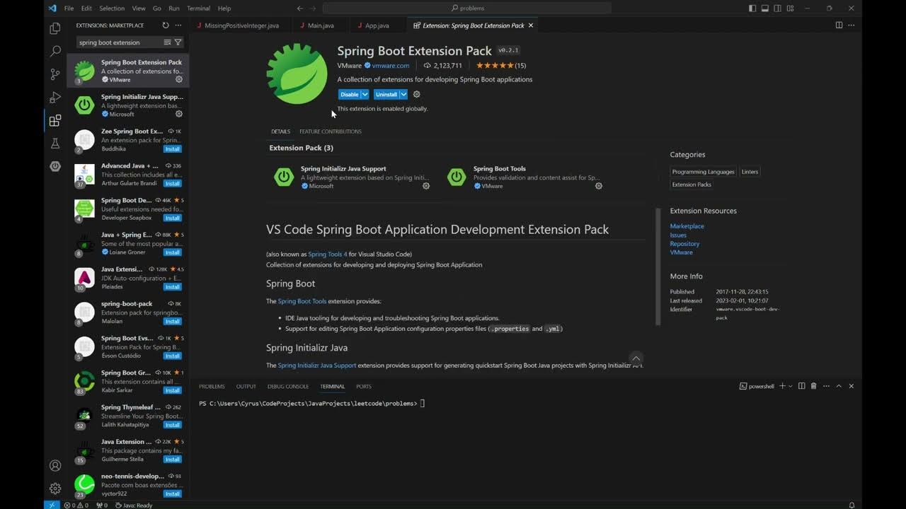 Create Spring Boot Application in Visual Studio Code - YouTube