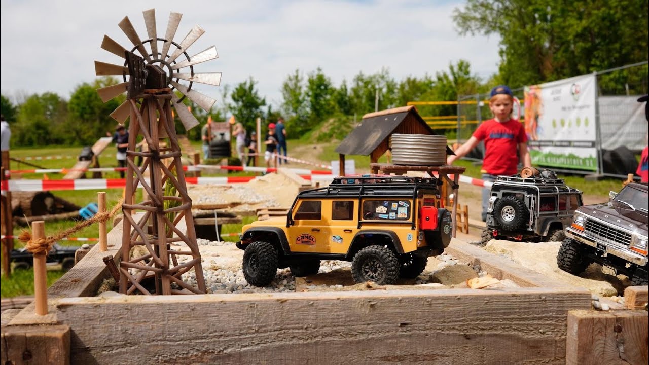 1/18 Scale course run, Traxxas Trx4m Defender, Trx4m Bronco, Trx4m High ...