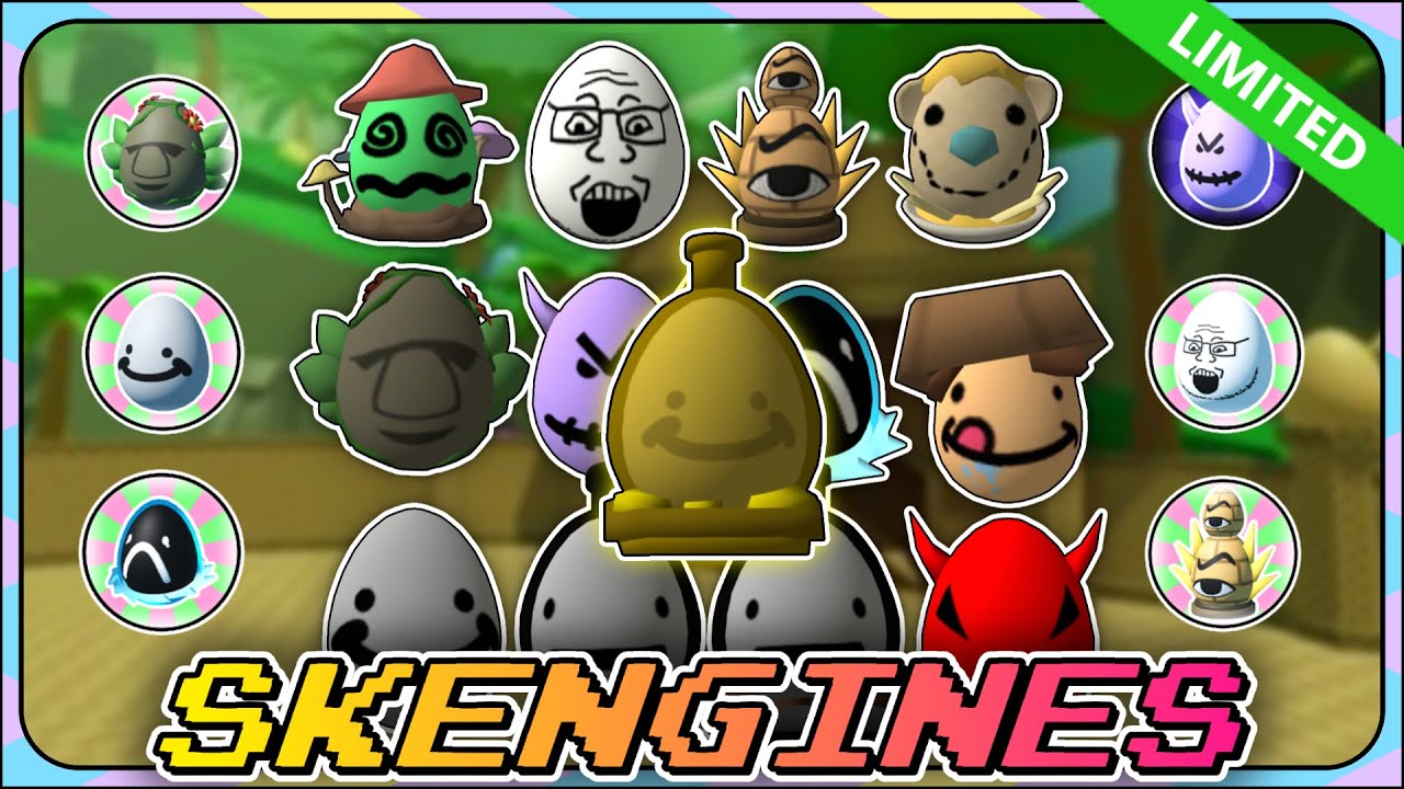 (LIMITED) Roblox SKENGINES | How To Get All Easter Badges + Golden ...