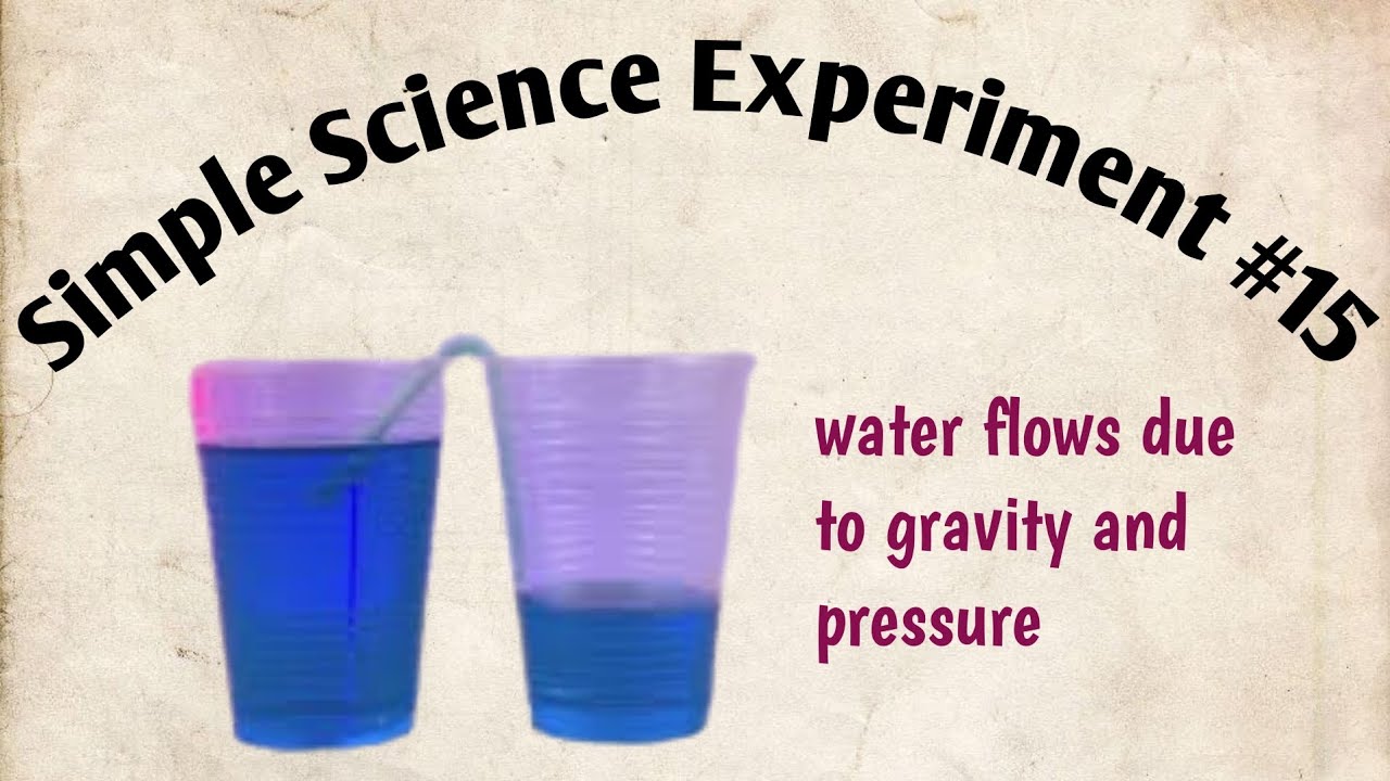 Simple Science Experiment for kids/Water flows using straw experiment ...