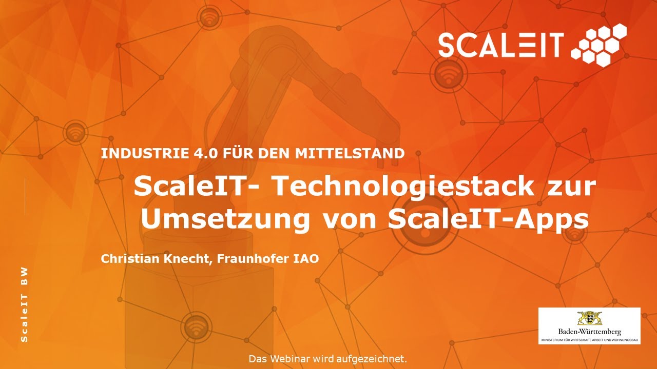 ScaleIT-Webinar: Technologiestack zur Umsetzung von ScaleIT-Apps - YouTube
