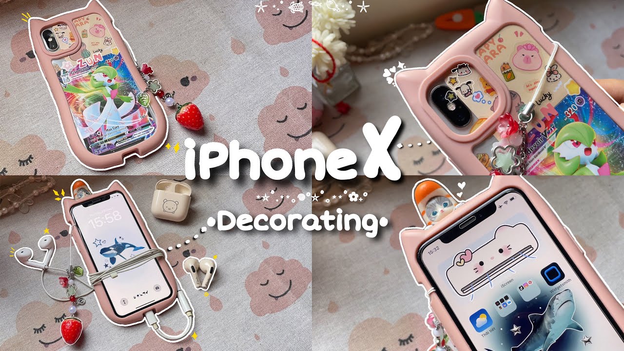Decorating My iPhone X in 2025 ♡ Phone Case + Customize ★ aesthetic ...