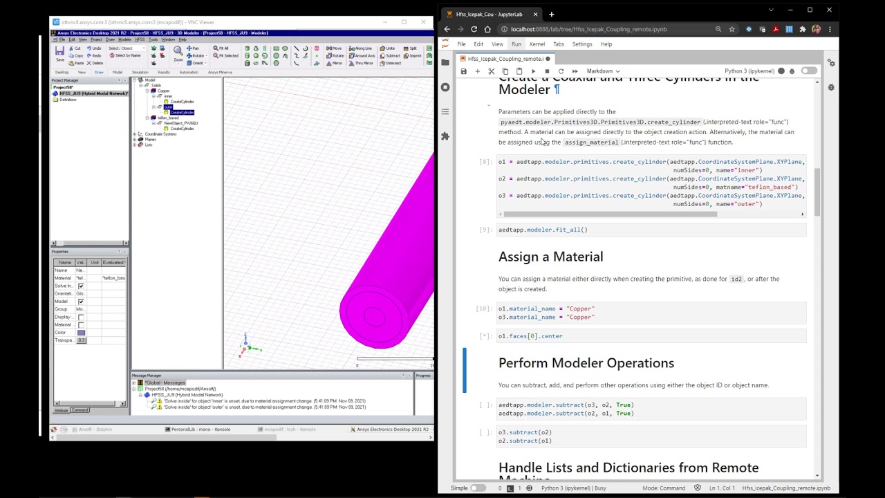 Pyaedt Hfss to Icepak Remote Windows to Linux - YouTube