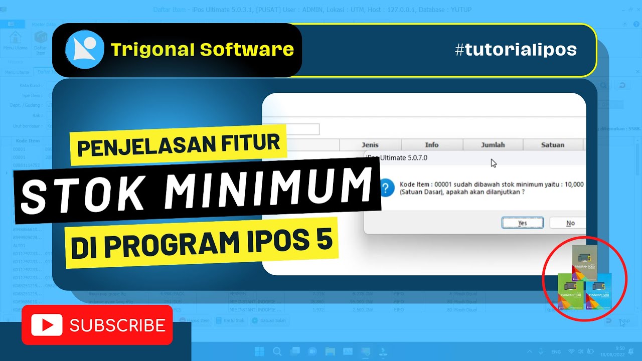 MENGENAL FITUR STOK MINIMUM PADA PROGRAM IPOS 5 #tutorialipos #stokminimum #ipos5 - YouTube