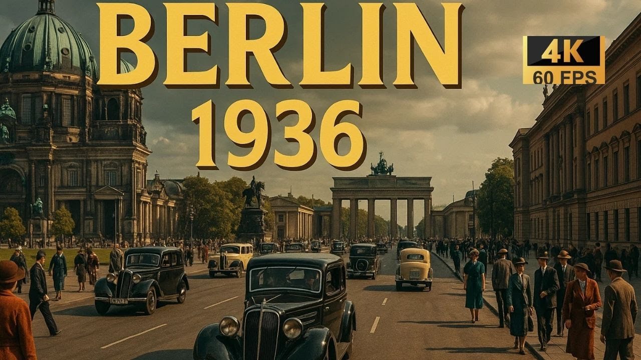Historic Berlin 1936 Restored Color Footage 4K 60FPS - YouTube