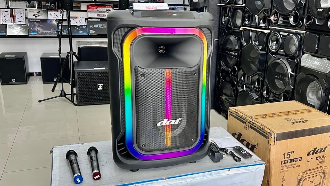 speaker dat tipe baru 2023 DT 1505 X2 Full LED suara jernih - YouTube
