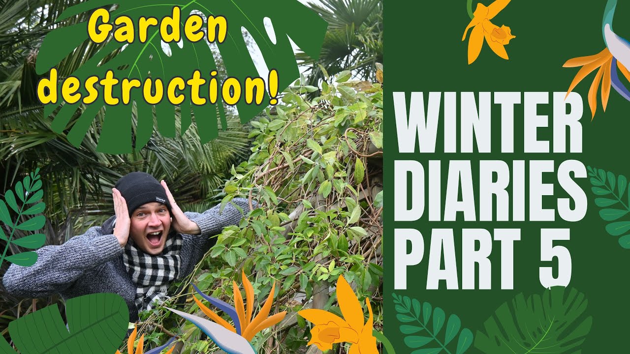 Garden destruction Winter Diaries Part 5 - YouTube