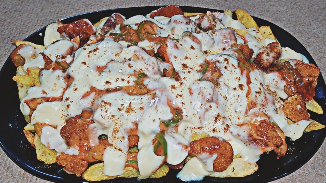 Loaded Fries Recipe | Tasty & Cheesy Loaded Frise Recipe By Happy ...