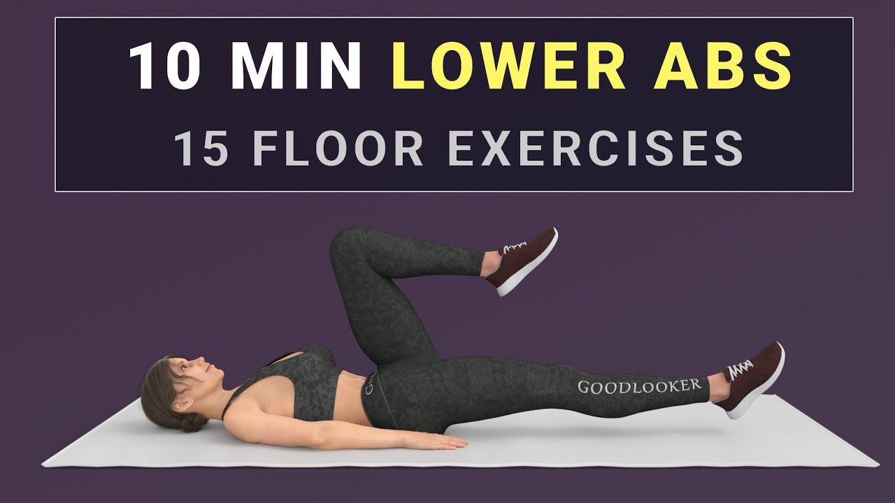 10 min LOWER ABS WORKOUT - Floor Only🌱 Lose Lower Belly Fat (15 ...