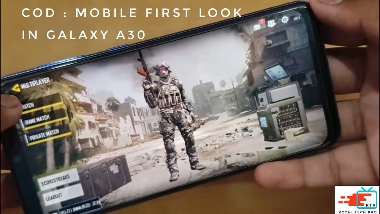 CALL OF DUTY MOBILE :. First look in Galaxy A30 - YouTube