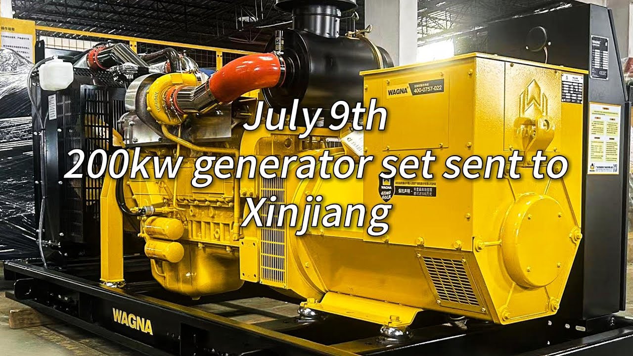 July 9th 200kw WAGNA generator set sent to Xinjiang - YouTube