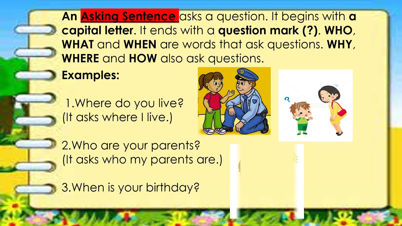 ENGLISH1 W2 (Quarter 3) Asking and Telling Sentences (Module and MELC ...