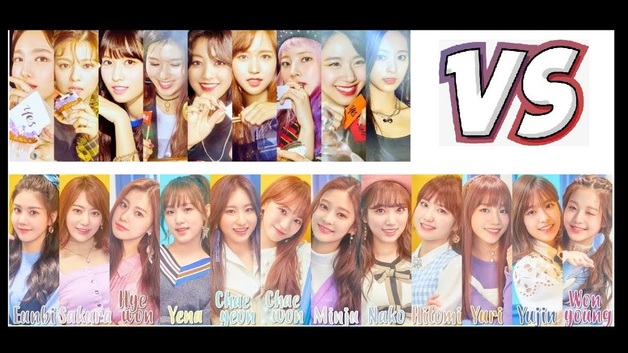 IZ*ONE VS TWICE Part1 VOCAL BATTLE ( ハッシュタグトゥワイス vs アイズワ) - YouTube