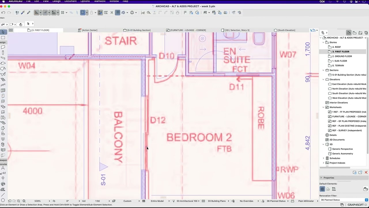 ArchiCAD Alterations Project 14 Sliding Doors - YouTube