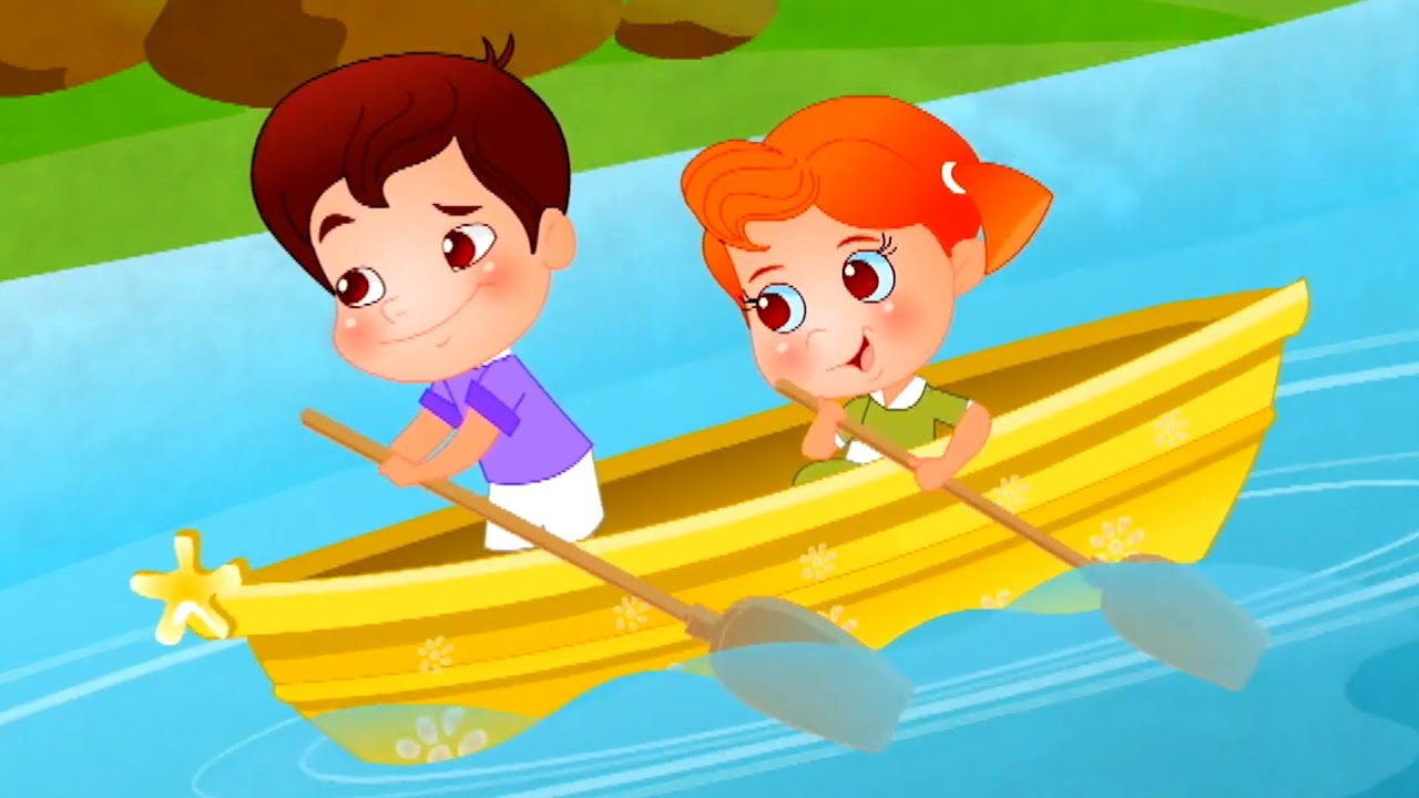 Row Row Row Your Boat, Nursery Rhyme and Cartoon Video for Kids - YouTube