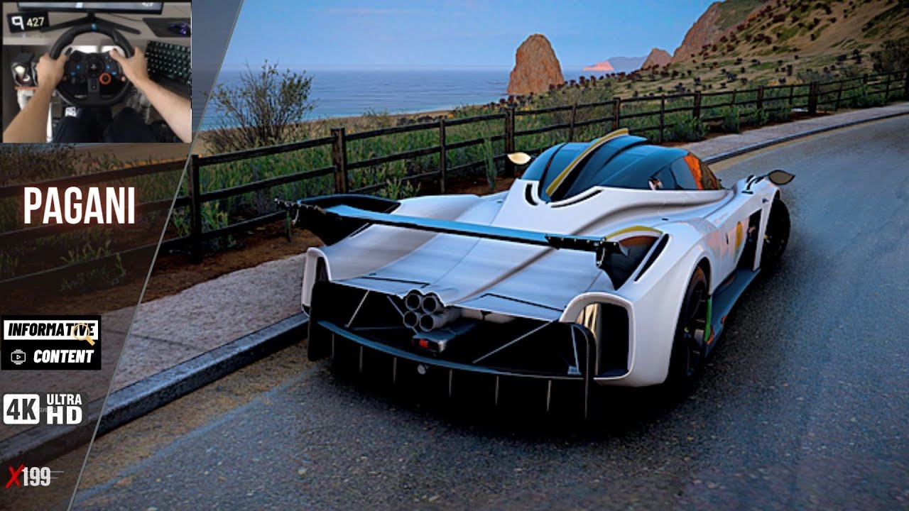 Pagani Huayra R ( V12 838HP ) - Forza Horizon 5 | Steering Wheel ...