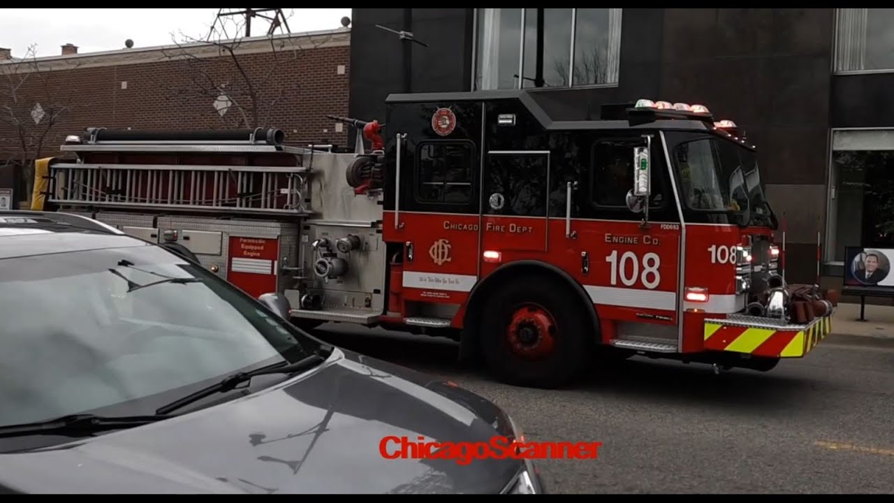 Chicago Fire Dept Engine 108 Responding - YouTube