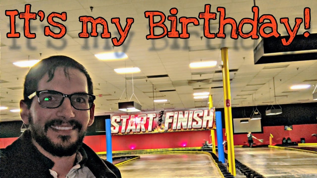 Fast Track Racing! Indoor go karts are awesome! (A birthday vlog) - YouTube