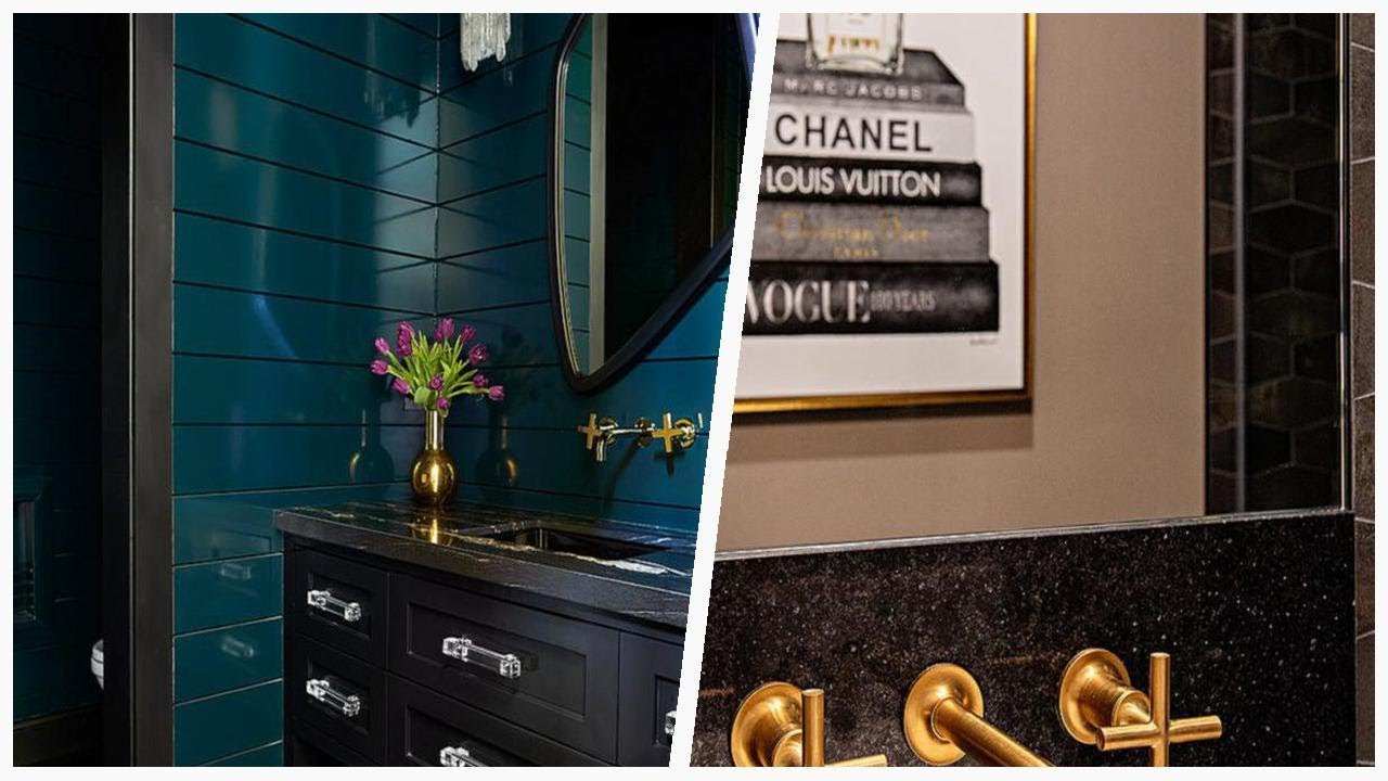 Chic Black Countertop Solutions for Powder Rooms | Designer CheatSheet