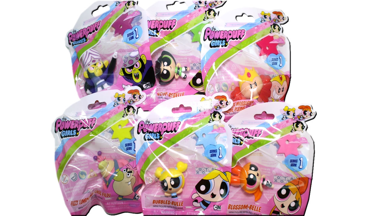 The Powerpuff Girls Series 1 Collectible Figures Full Set Unboxing Toy ...