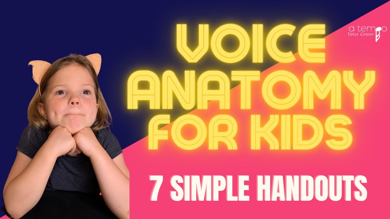 Voice Anatomy for Kids Handouts for singing, choir, theater, speech ...