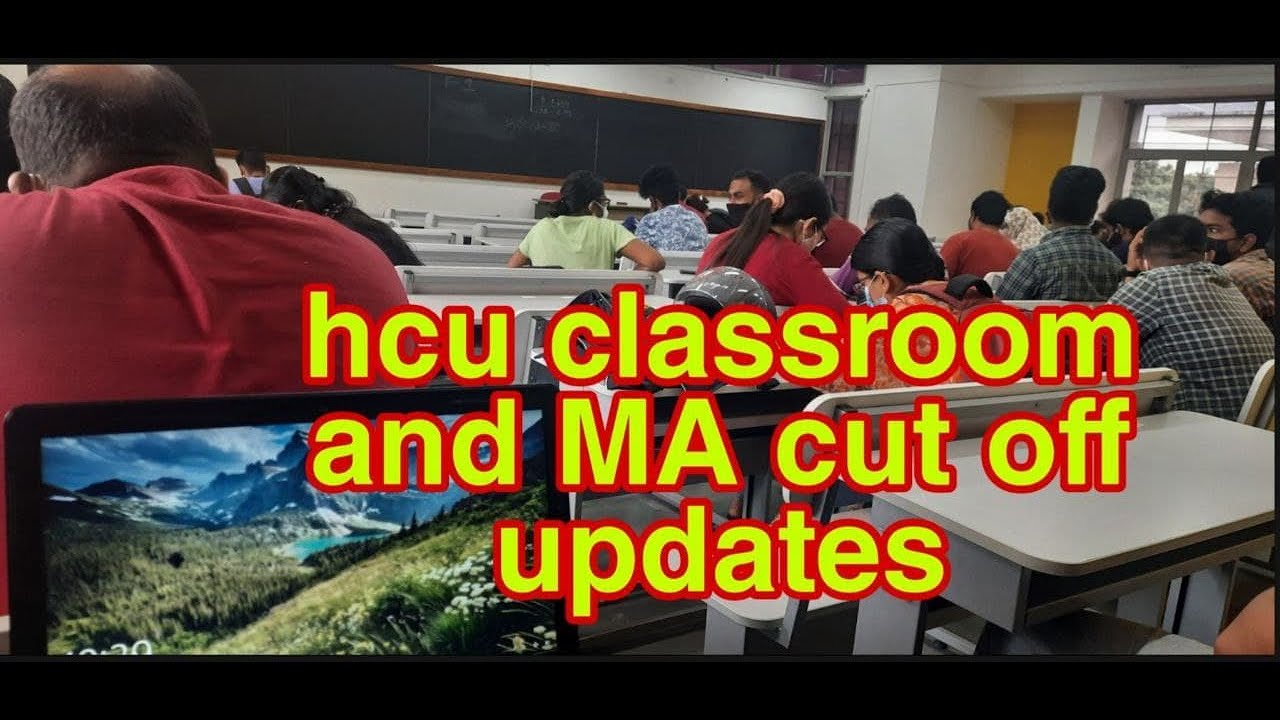 #Hcu University of hyderabad MA entrance cut off || Entrance exam day ...