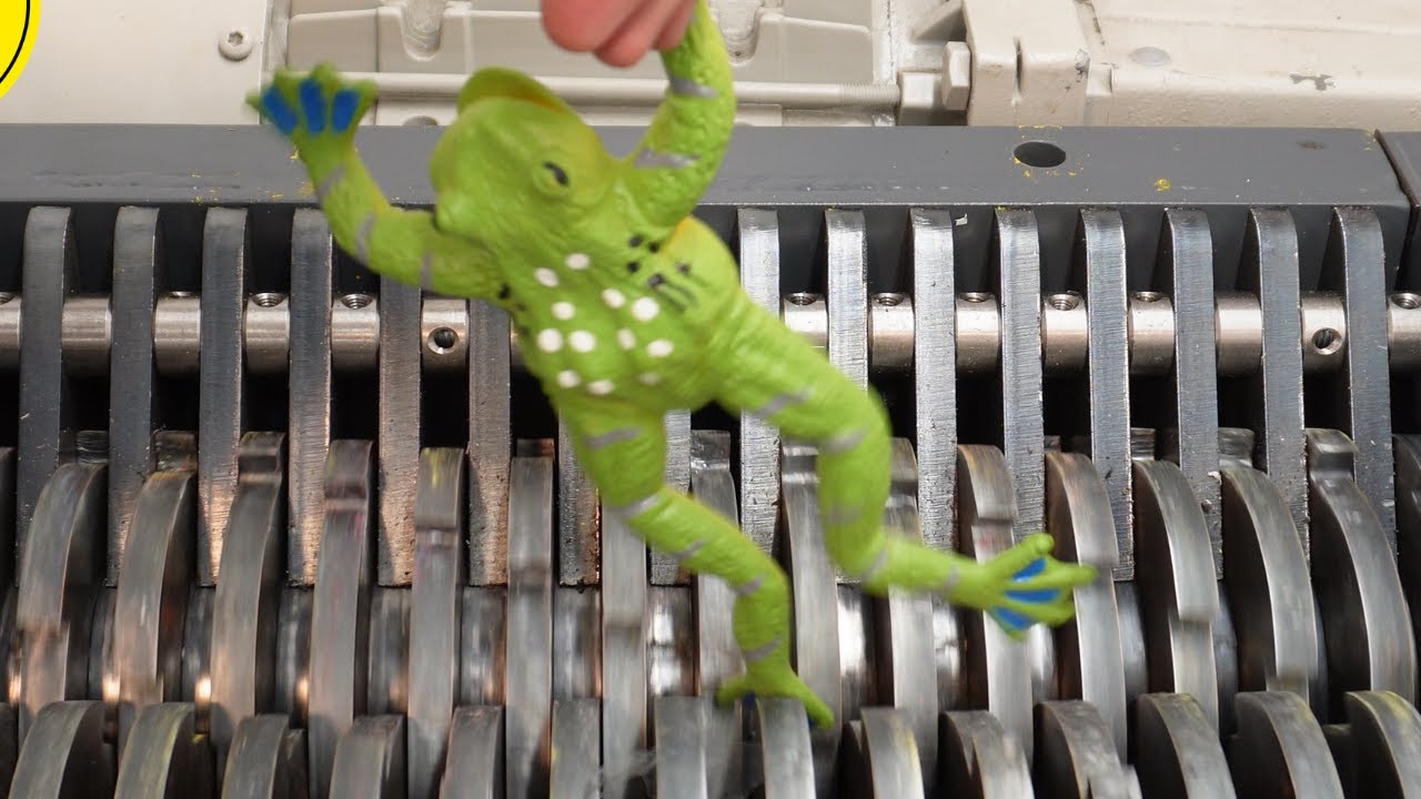 Stretchy Frog VS Shredder | Industrial Shredding in Action - YouTube
