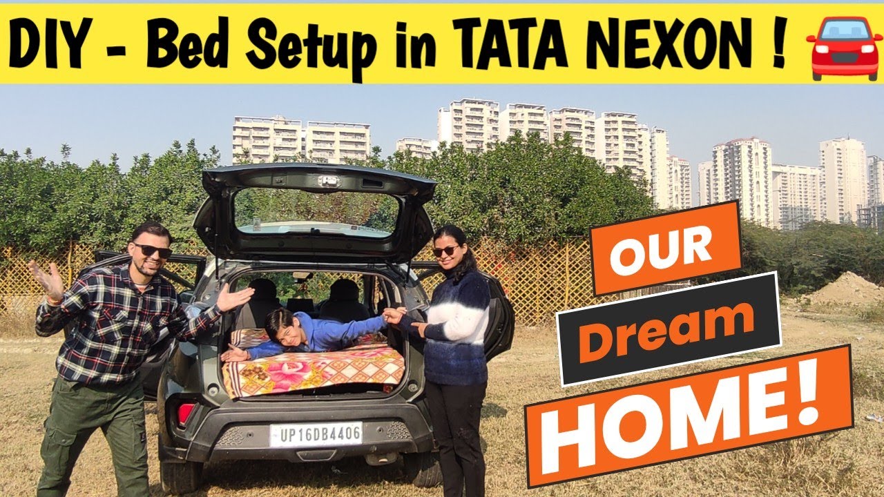 Car Bed Setup in TATA NEXON | Sleeping Bed in Car for Camping | TATA ...