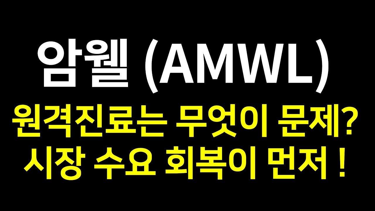 암웰 AMWL, 원격진료는 무엇이 문제일까? 시장 수요 회복이 먼저 ! (ep2) - YouTube