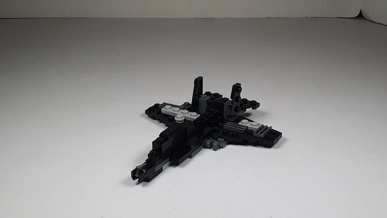 Lego 7562 F22 Raptor Alternate Build (davidragon's design) - YouTube