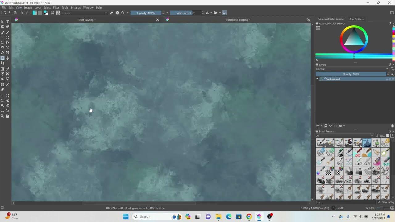 Krita Tutorial: How to make a seamless tile-able texture - YouTube