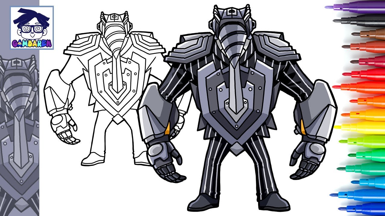 Cara Menggambar New Big Armor Drillman Skibidi Toilet Multiverse ...