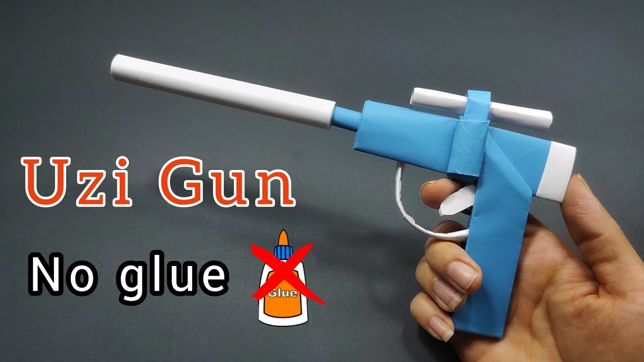 Origami Uzi Gun | How to make a paper gun Uzi | Paper Uzi Gun easy ...