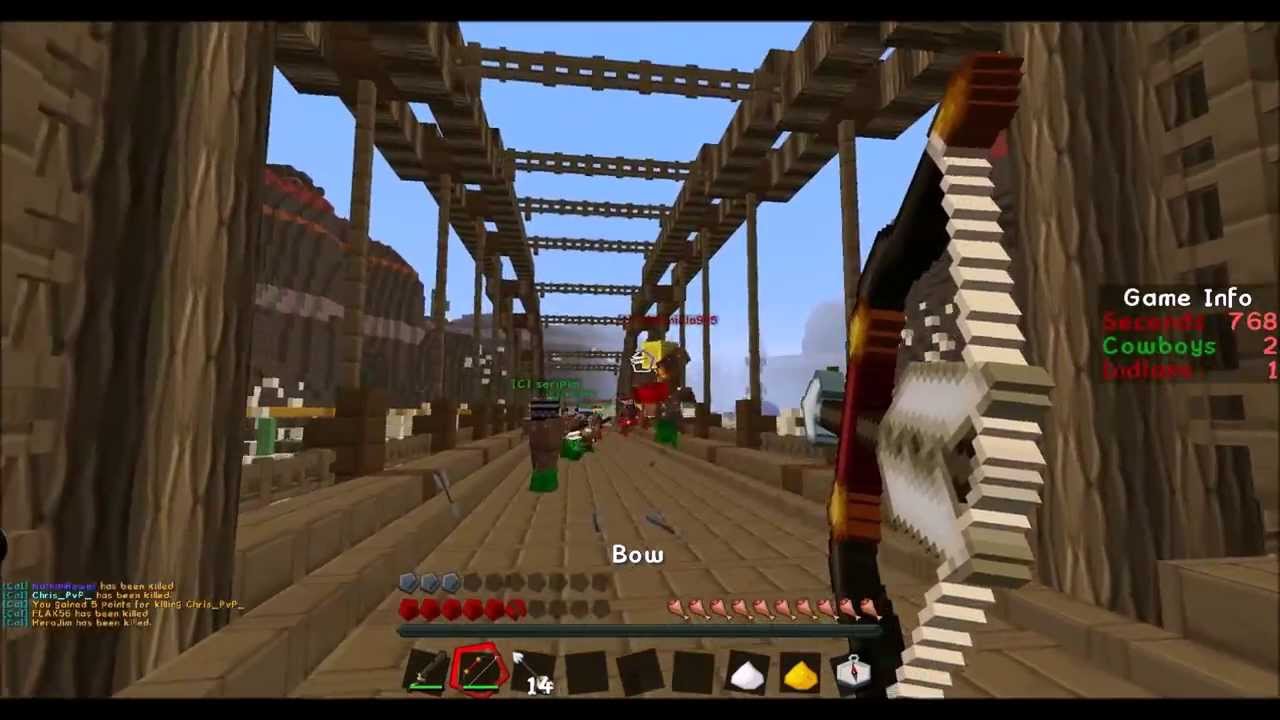 Minecraft Cowboys and Indians HIVE [HD] - YouTube
