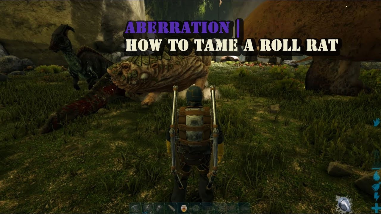 Ark Aberration : How to tame a Roll Rat - YouTube